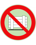 pictogramme ne pas obstruer