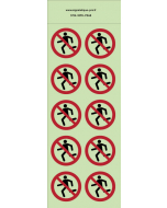 Pictogramme Ne pas courir