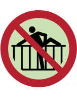 Pictogramme Ne pas franchir la barrière